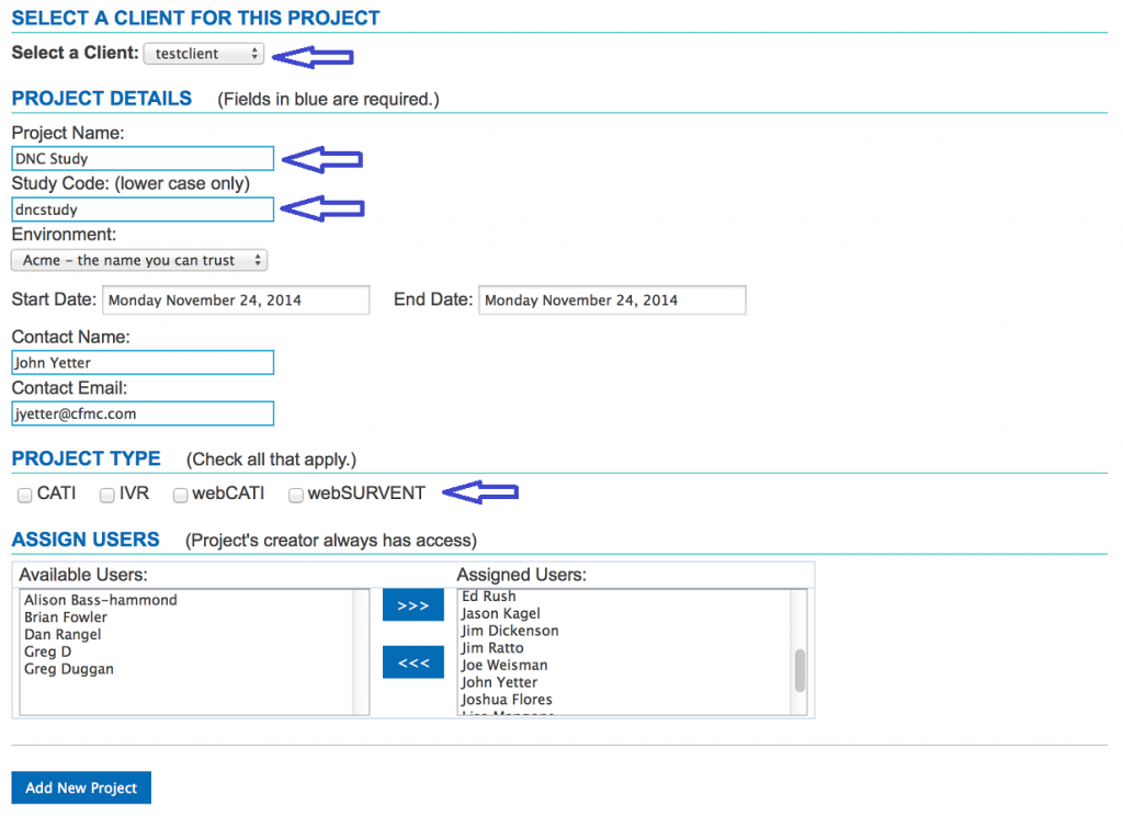 New Project – Enghouse Insights (Powered by Survox) Documentation