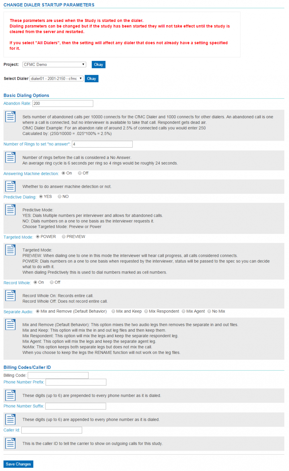 Dialer Configuration (Study Control) – Enghouse Insights (Powered by Survox) Documentation